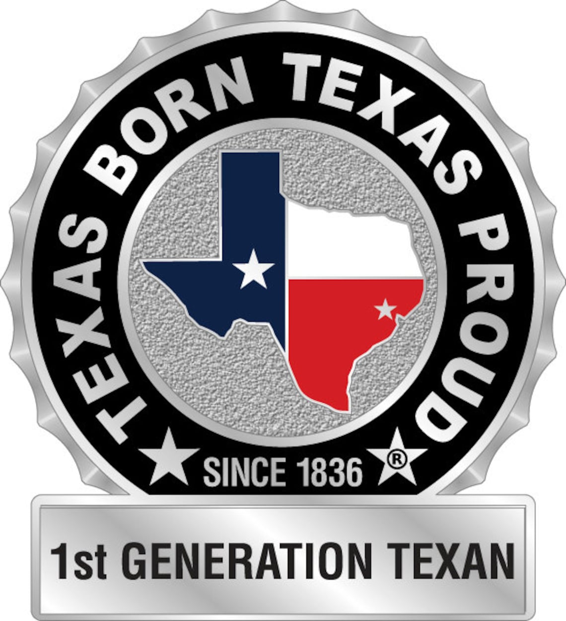 Groomsmen Gift. Texas Born Texas Proud Badge / Car Badge & - Etsy