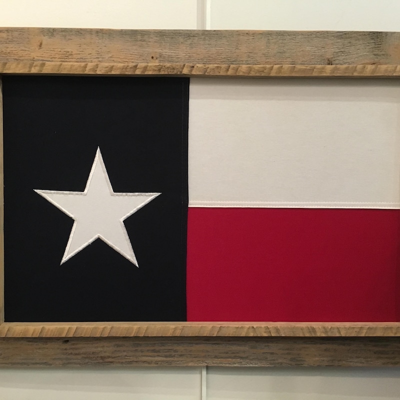 Large Framed Antique Flag - Etsy