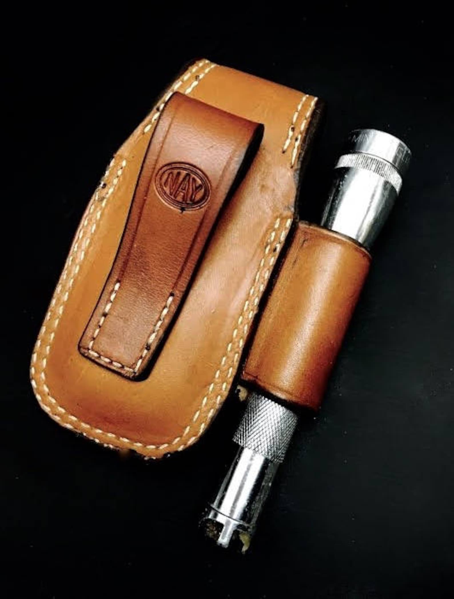 Nay's Custom Leather Multi-tool Case With a Light Loop - Etsy