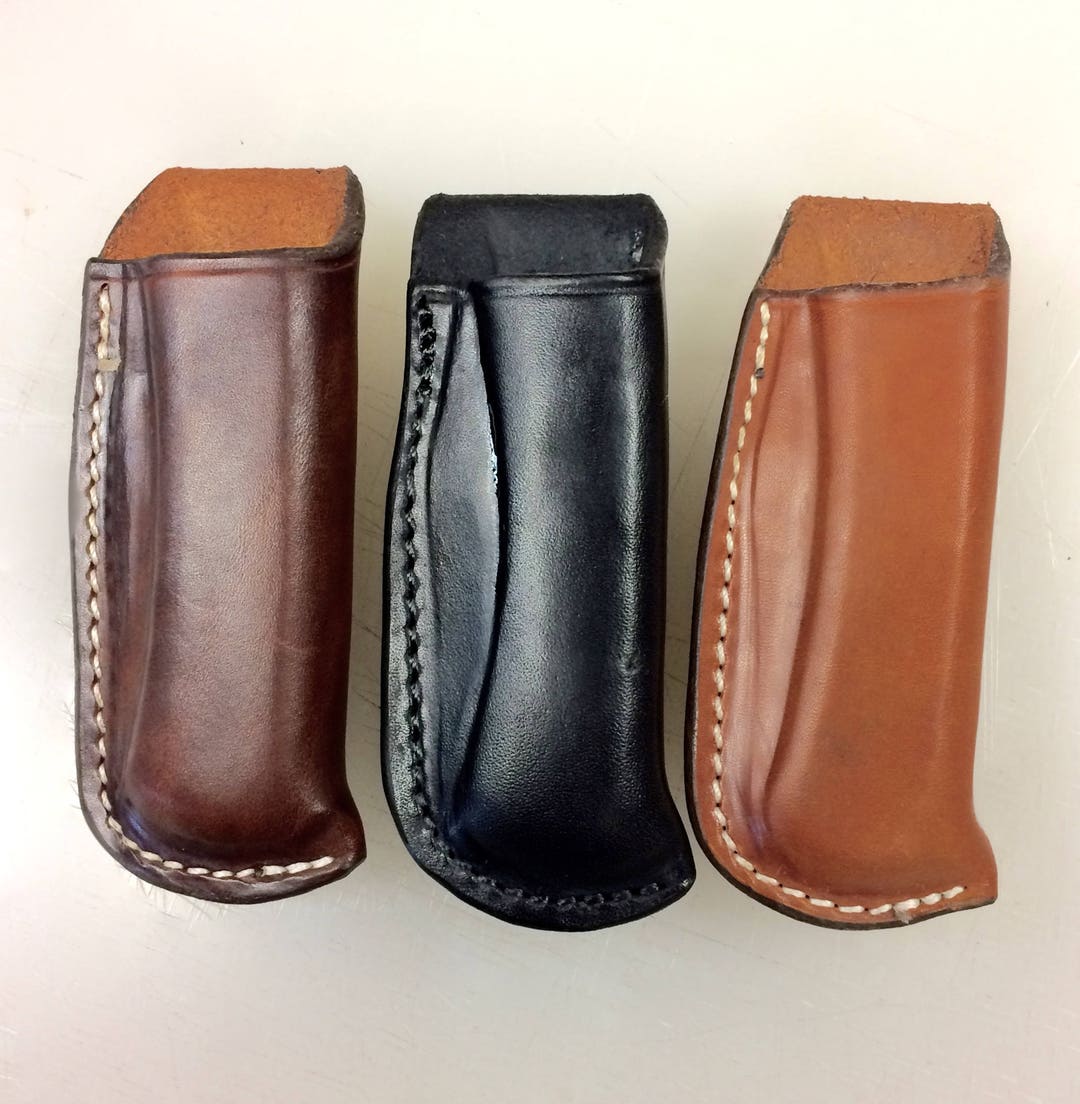 Open Top Leather Sheath for a Folding Knife - Etsy
