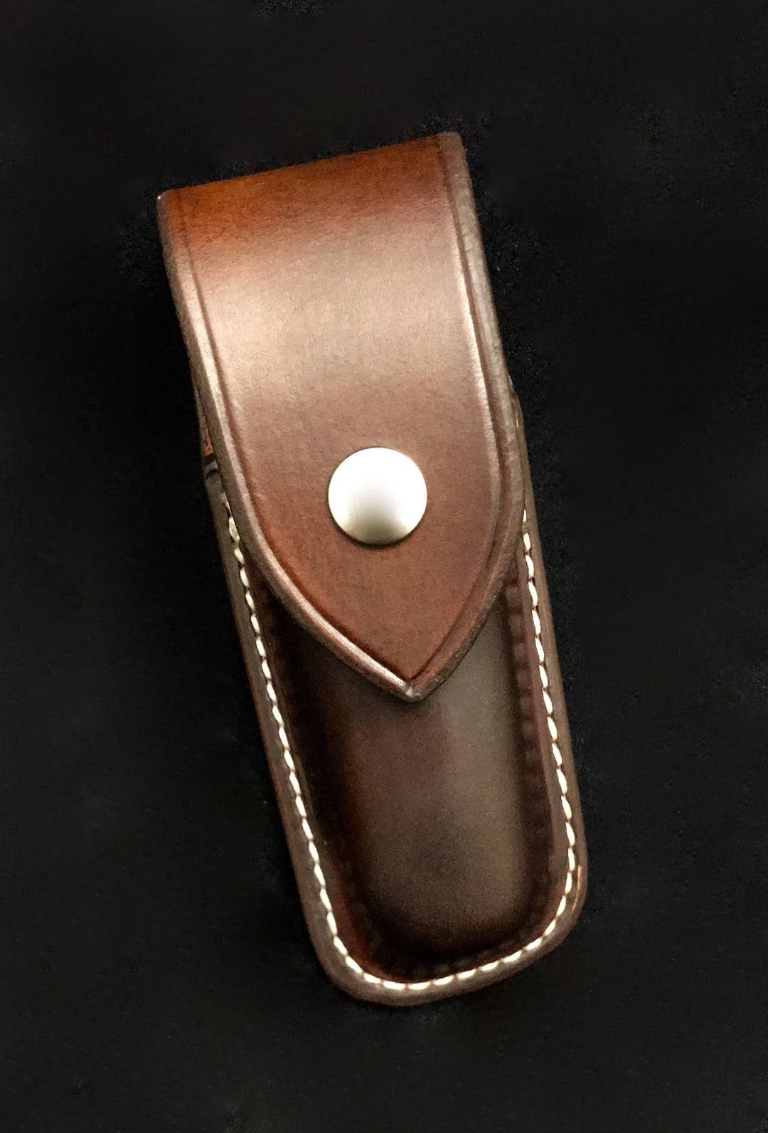 Closed Top Leather Sheath for a Folding Knife - Etsy