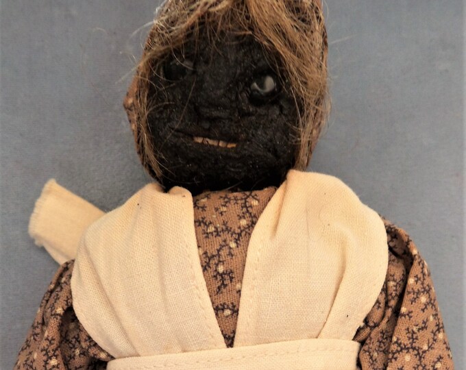 Doll Vintage Dried Apple Face Folk Art Doll - Etsy