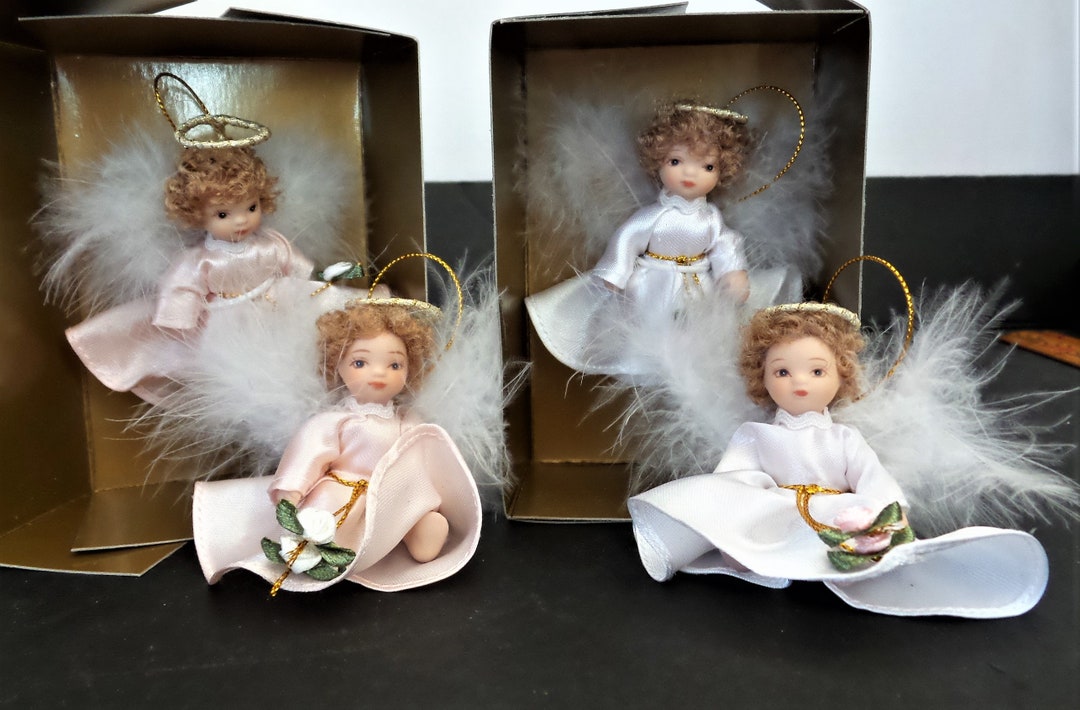 Miniature Angel Porcelain Dolls Group - Etsy