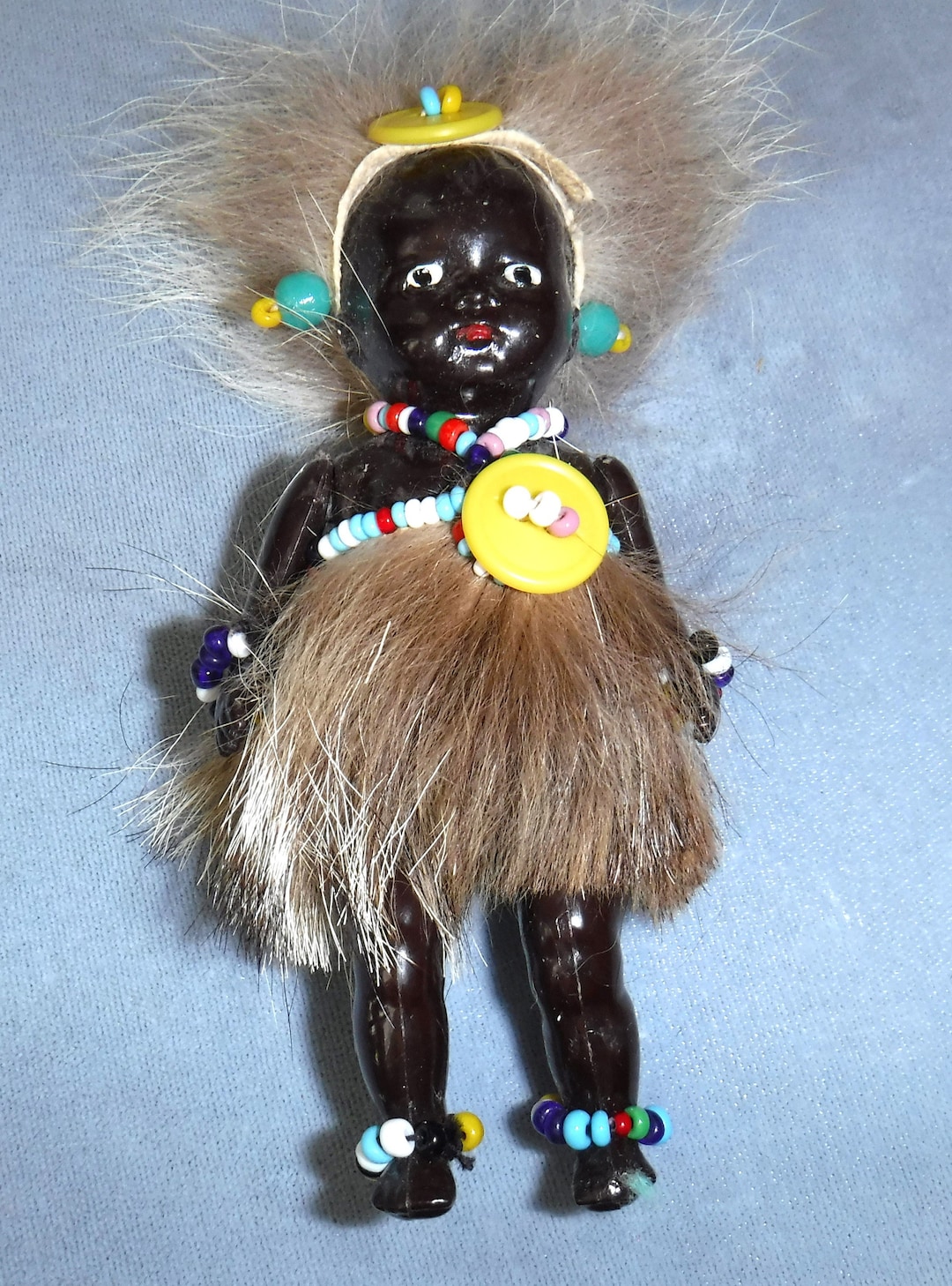 Miniature African Native Plastic Doll - Etsy