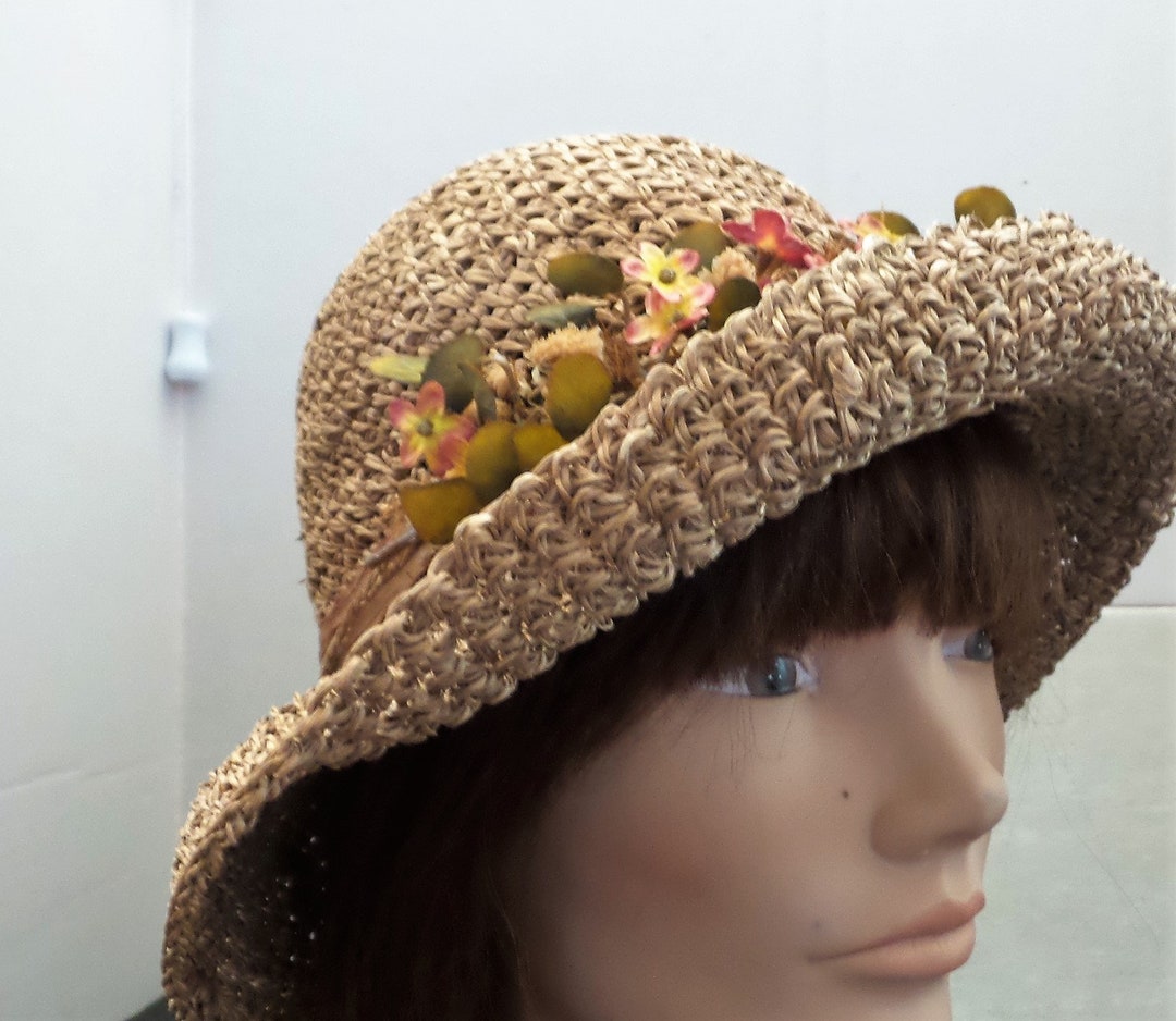 Vintage Cappelli Straw Hat - Etsy