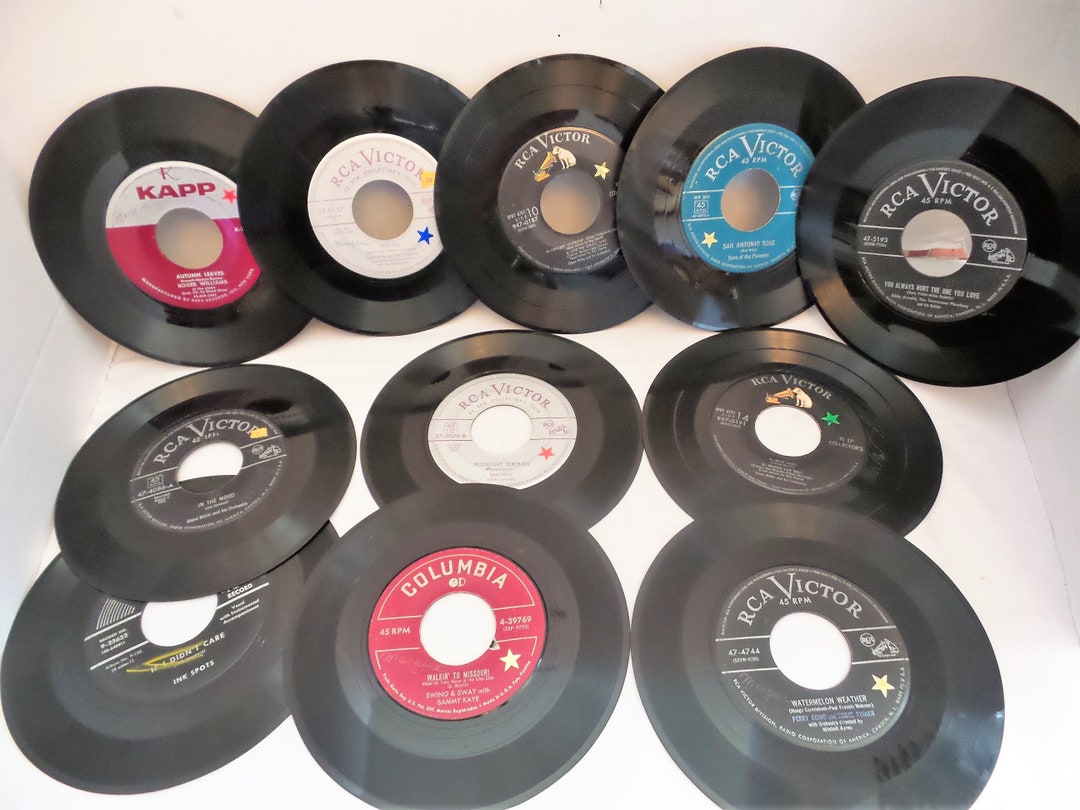 Vintage 45's Vinyls With 2 Record Albums - Etsy