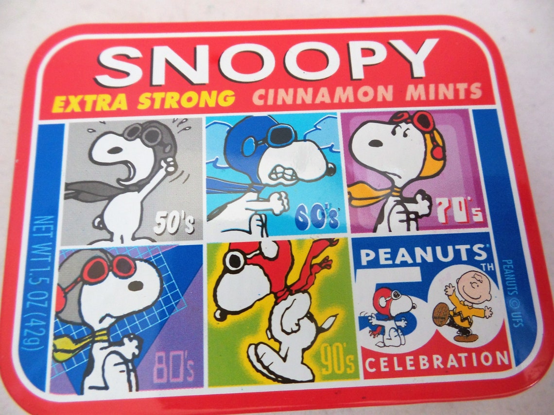 Snoopy Tin With Snoopy Jewelry - Etsy
