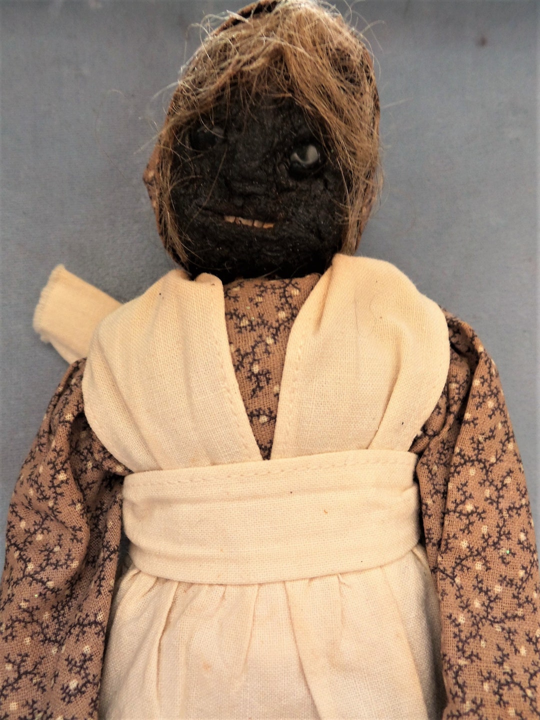 Doll Vintage Dried Apple Face Folk Art Doll - Etsy