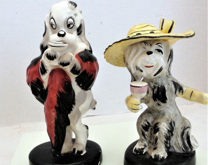 Vintage Bar Hounds Ceramic Figures by Chess Japan 1956 - Etsy