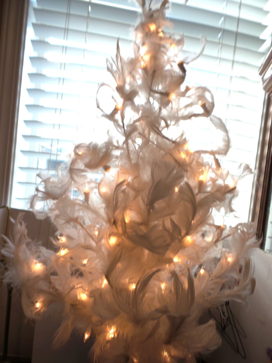 Vintage Lighted Feather Christmas Tree - Etsy