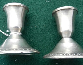 Garden Silversmiths Limited Sterling Silver Candle Sticks - Etsy