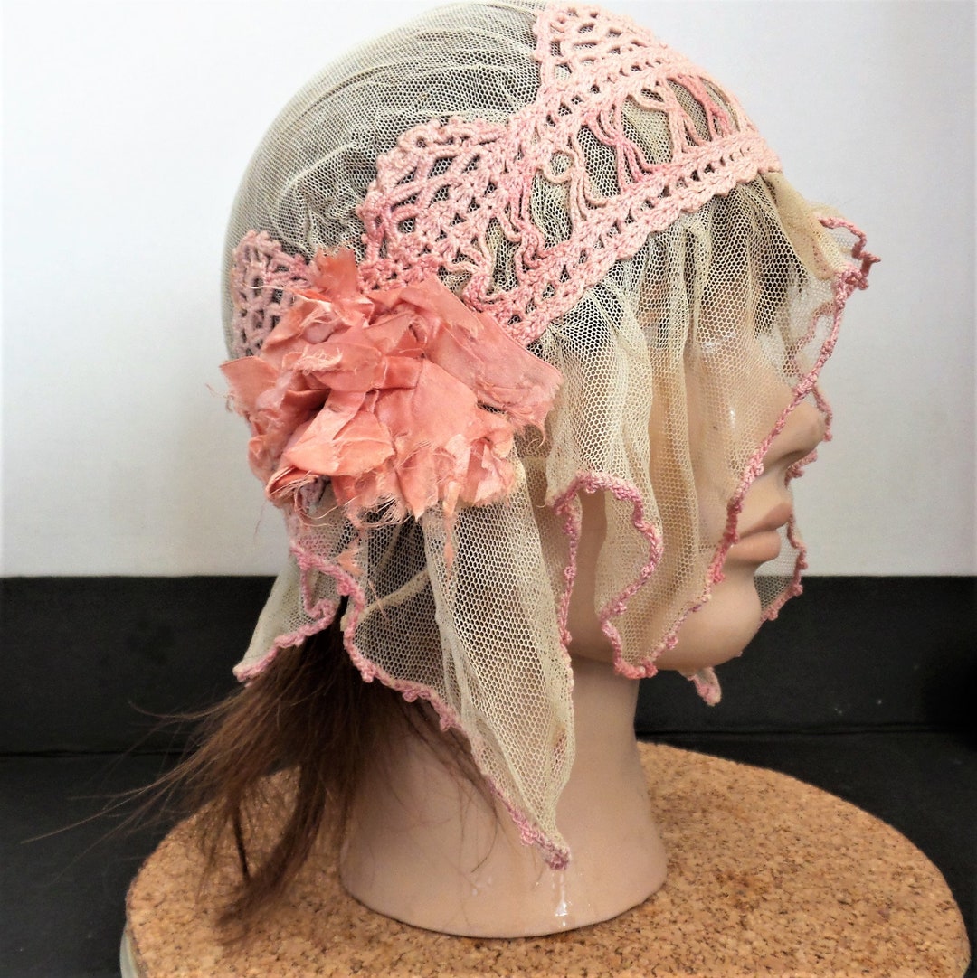 Antique Flapper Style Head Cover - Etsy