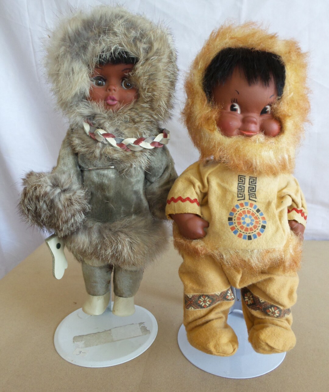 Vintage Pair of Collectible Native Dolls - Etsy