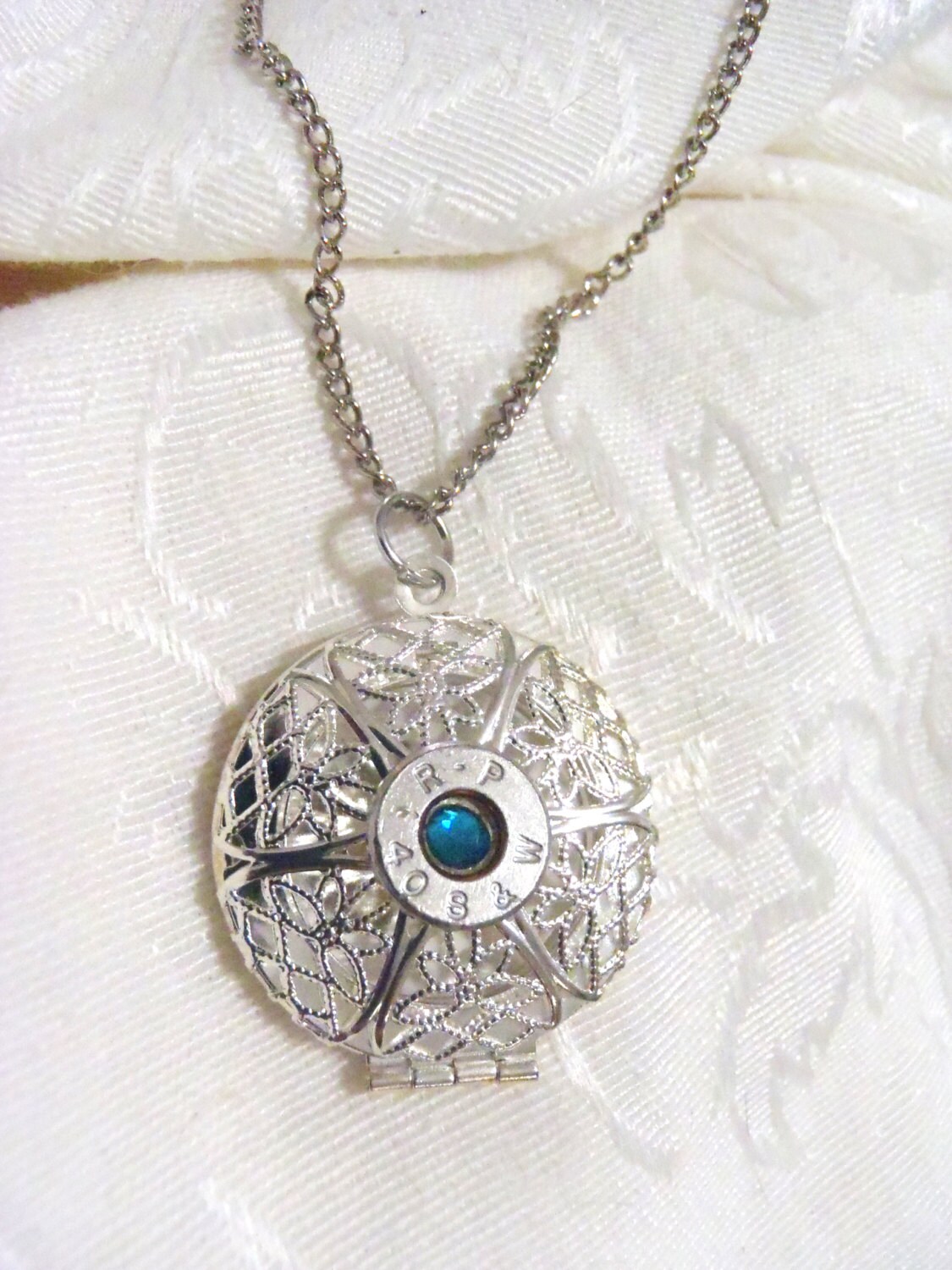 Bullet Ammo Locket Silver Tone Locket With Silver Tone Chain - Etsy