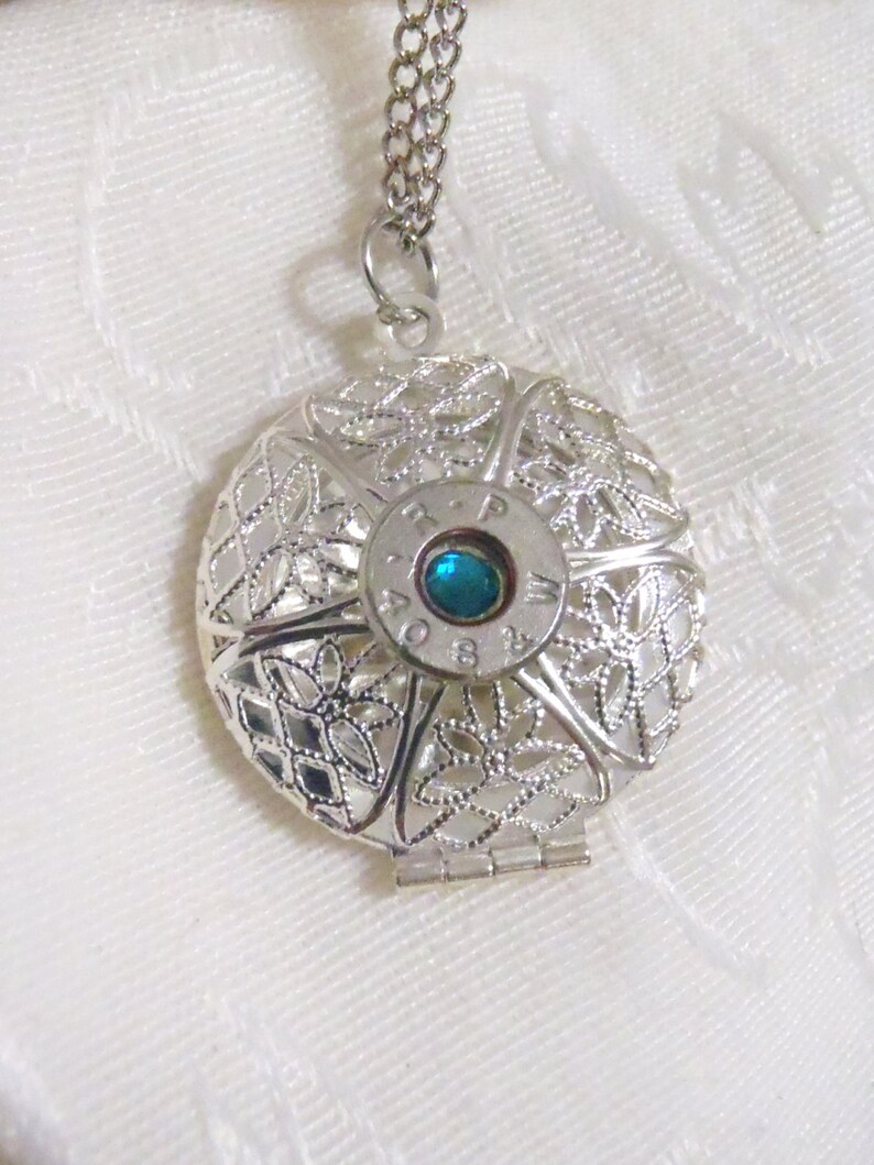Bullet Ammo Locket Silver Tone Locket With Silver Tone Chain - Etsy