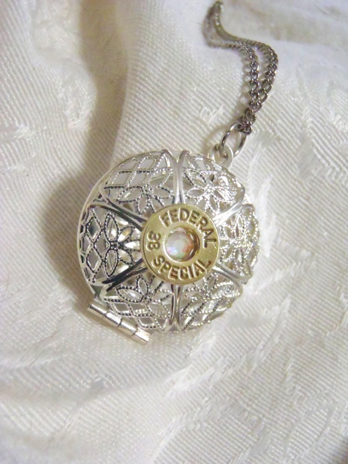 Bullet Ammo Locket Silver Tone Locket With Silver Tone Chain - Etsy