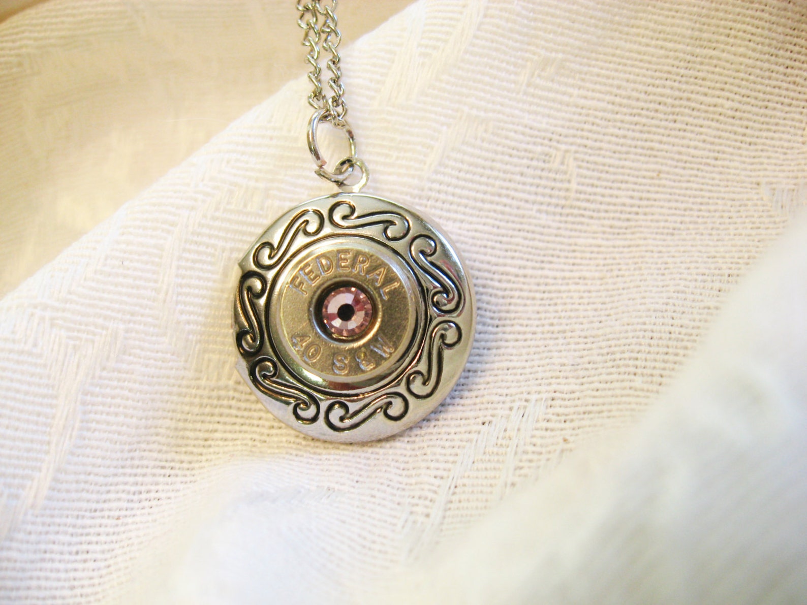 Bullet Ammo Locket Small Engraved Silver Tone Locket With - Etsy