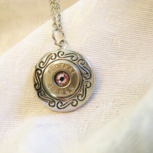 Bullet Ammo Locket Small Engraved Silver Tone Locket With - Etsy