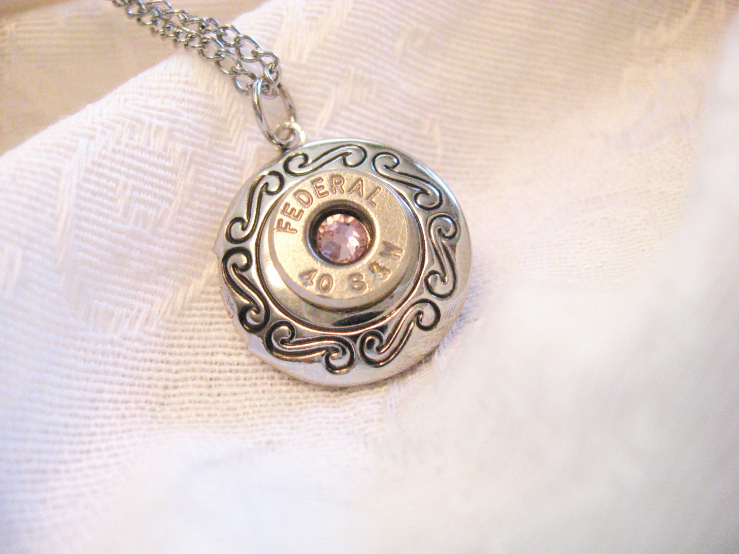 Bullet Ammo Locket Small Engraved Silver Tone Locket With - Etsy