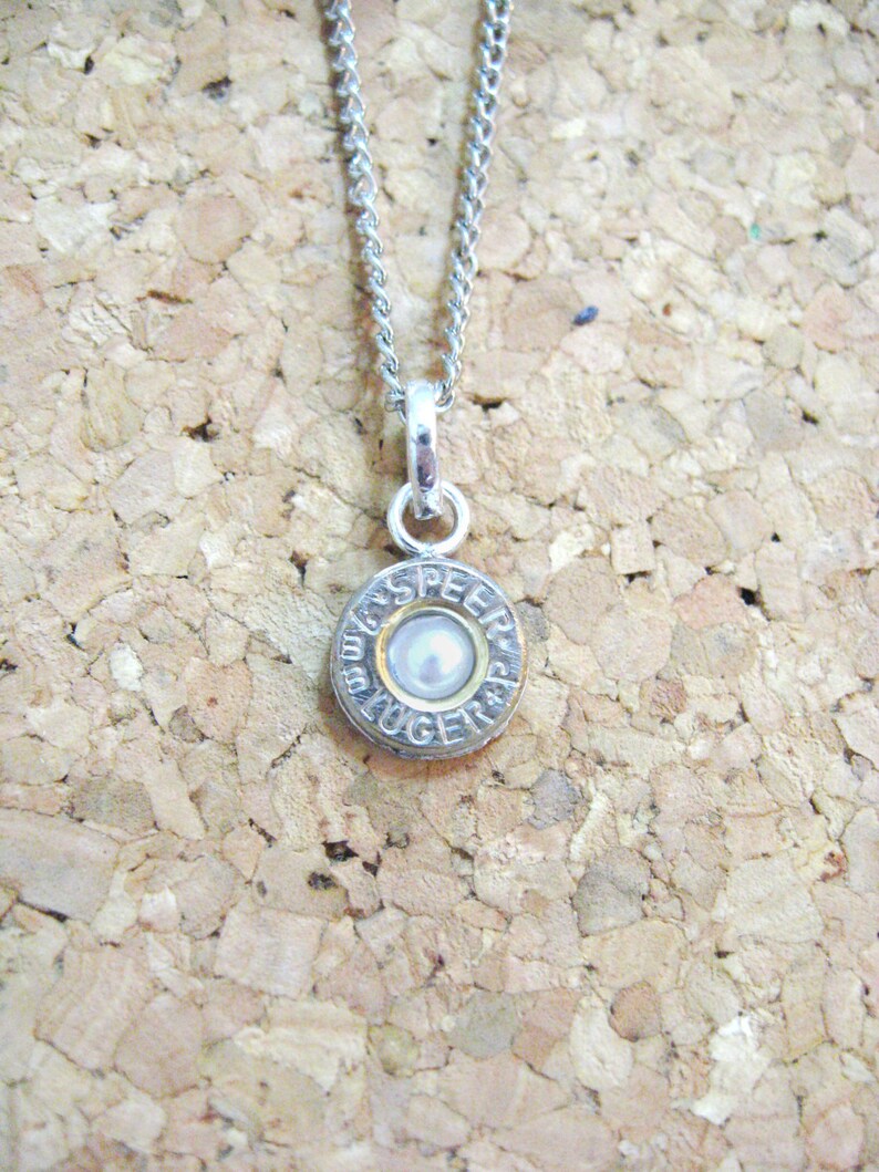 Ammo Bullet Charm Necklace Ammunition Casing on Chain W/ - Etsy