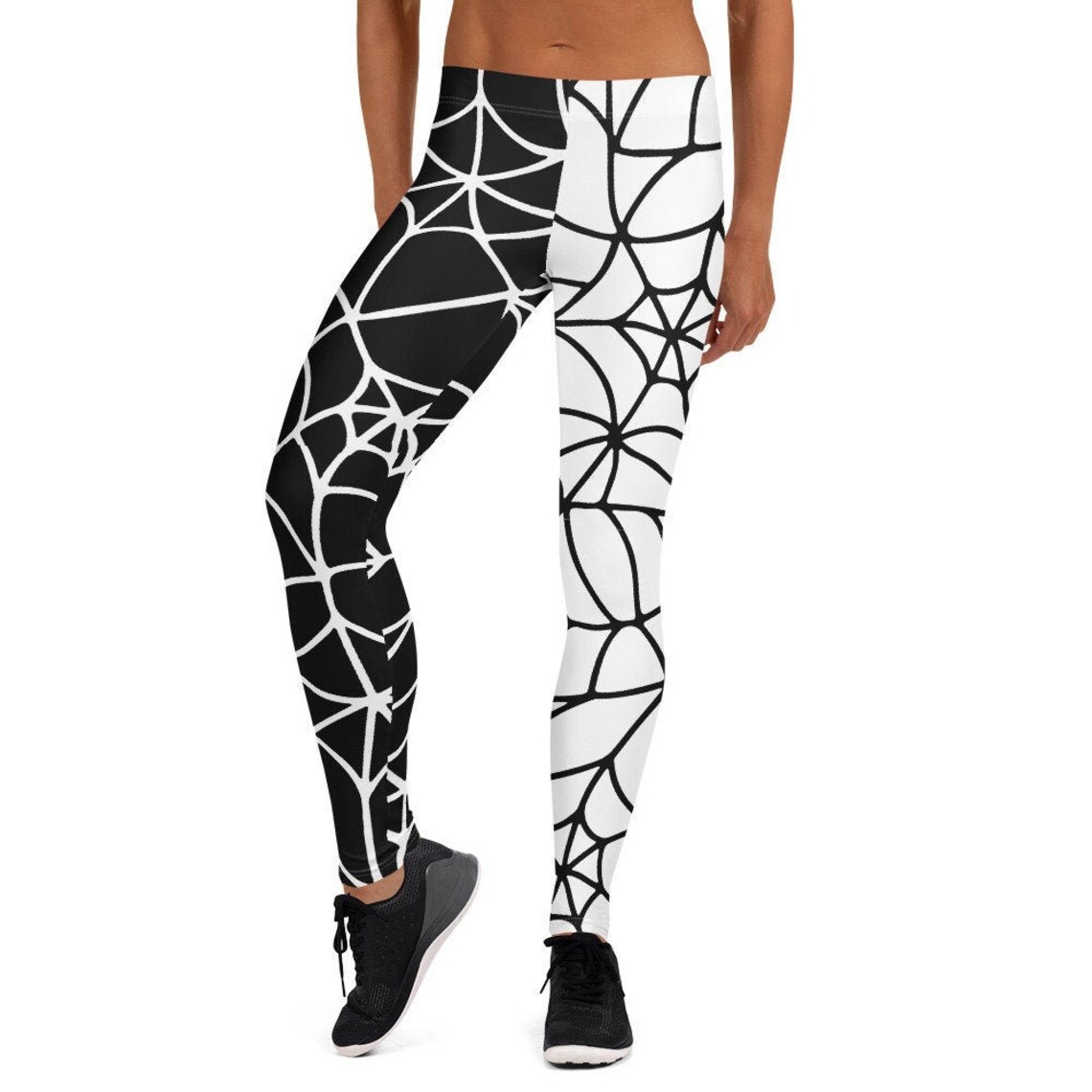 Spider Web Leggings Plus Size Spider Leggings Halloween - Etsy