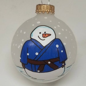 Personalized Karate Christmas Ornament - Hand-painted Judo Ornament ...