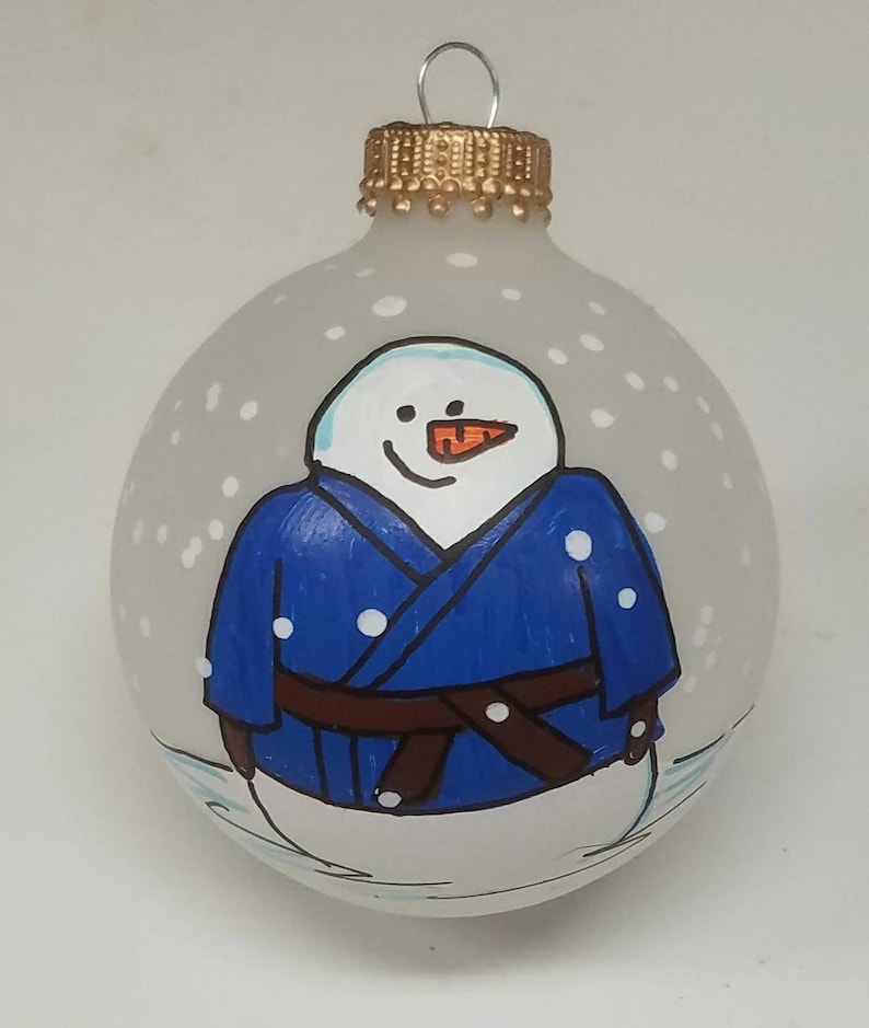Personalized Karate Christmas Ornament - Hand-painted Judo Ornament ...