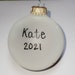 Hand-painted Personalized Shamrock Good Luck Snowman Christmas Ornament ...