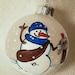 Personalized Snowman Mailman Hand-painted Christmas Ornament Mail ...