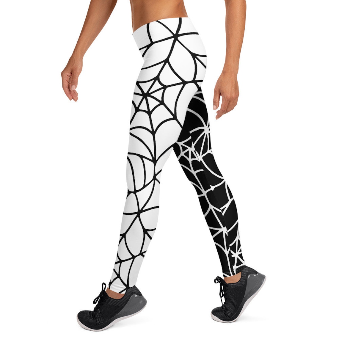 Spider Web Leggings Plus Size Spider Leggings Halloween - Etsy