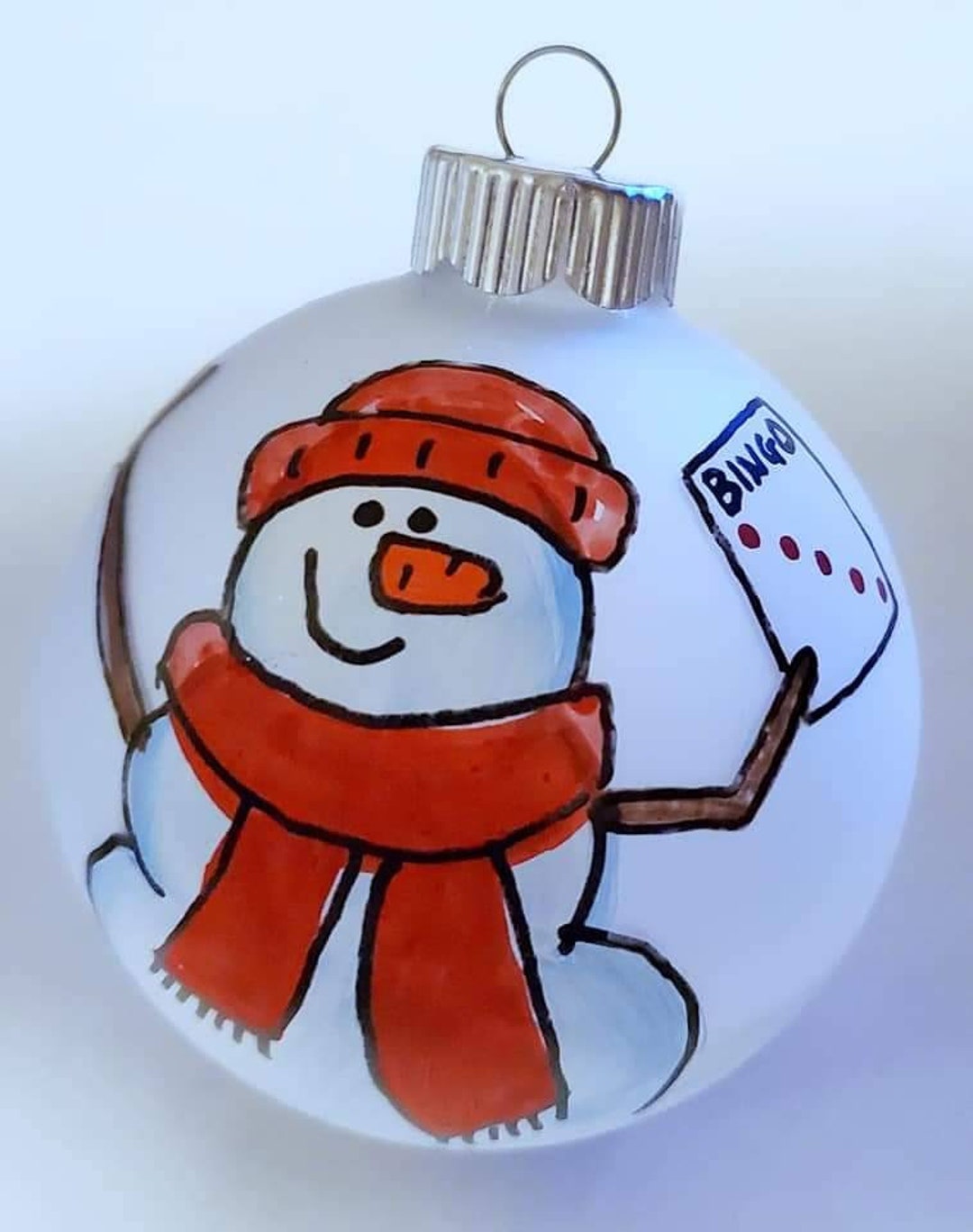 Personalized Bingo Ornament - Custom Hand Painted Bingo Ornament - Gift ...