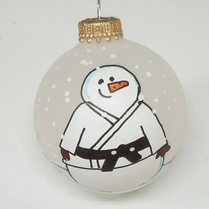 Personalized Karate Christmas Ornament - Hand-painted Judo Ornament ...