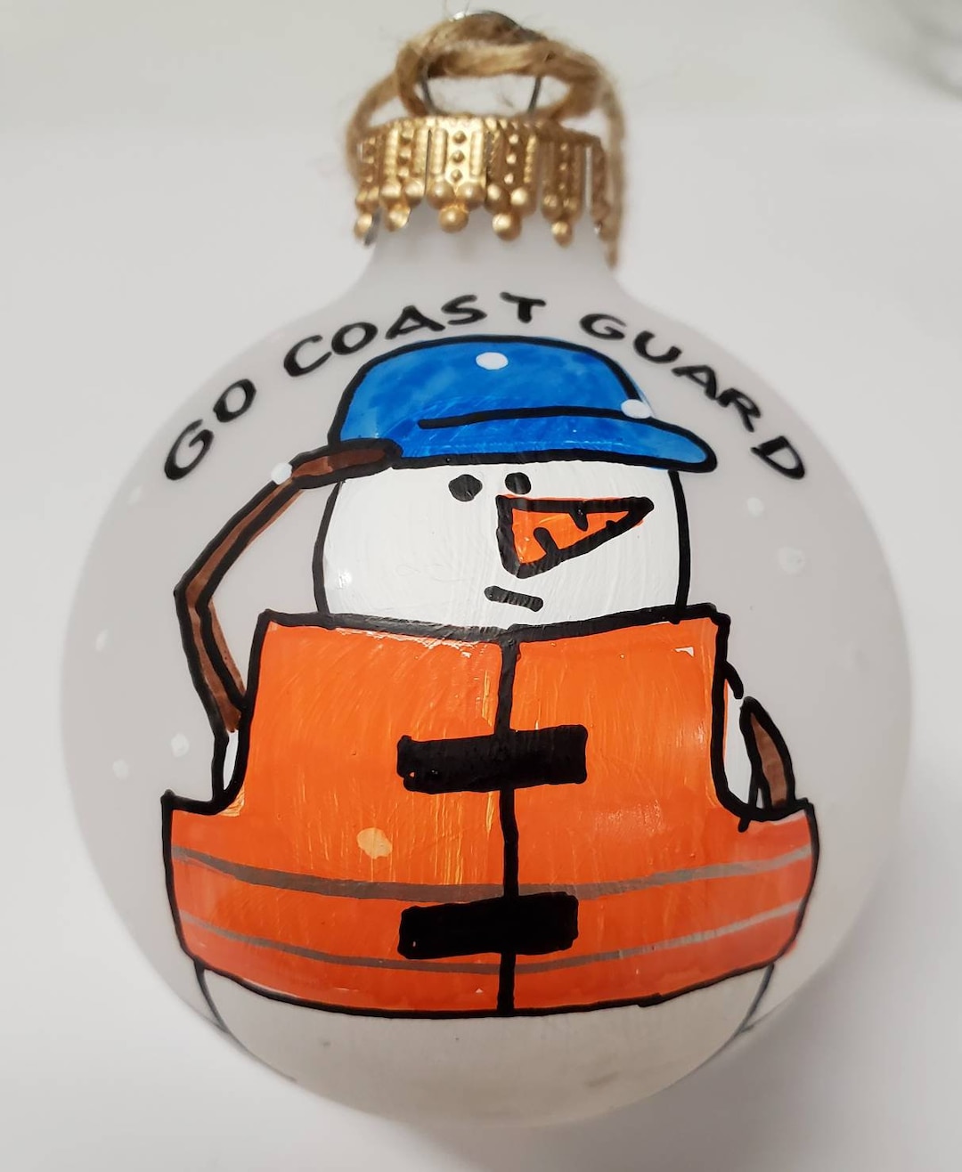 Coast Guard Snowman Ornament - Personalized Custom Christmas Ornament ...