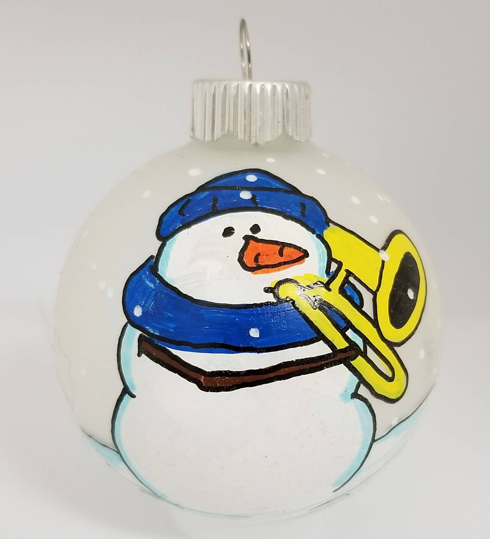 Personalized Trombone Player Ornament Hand Painted Christmas - Etsy