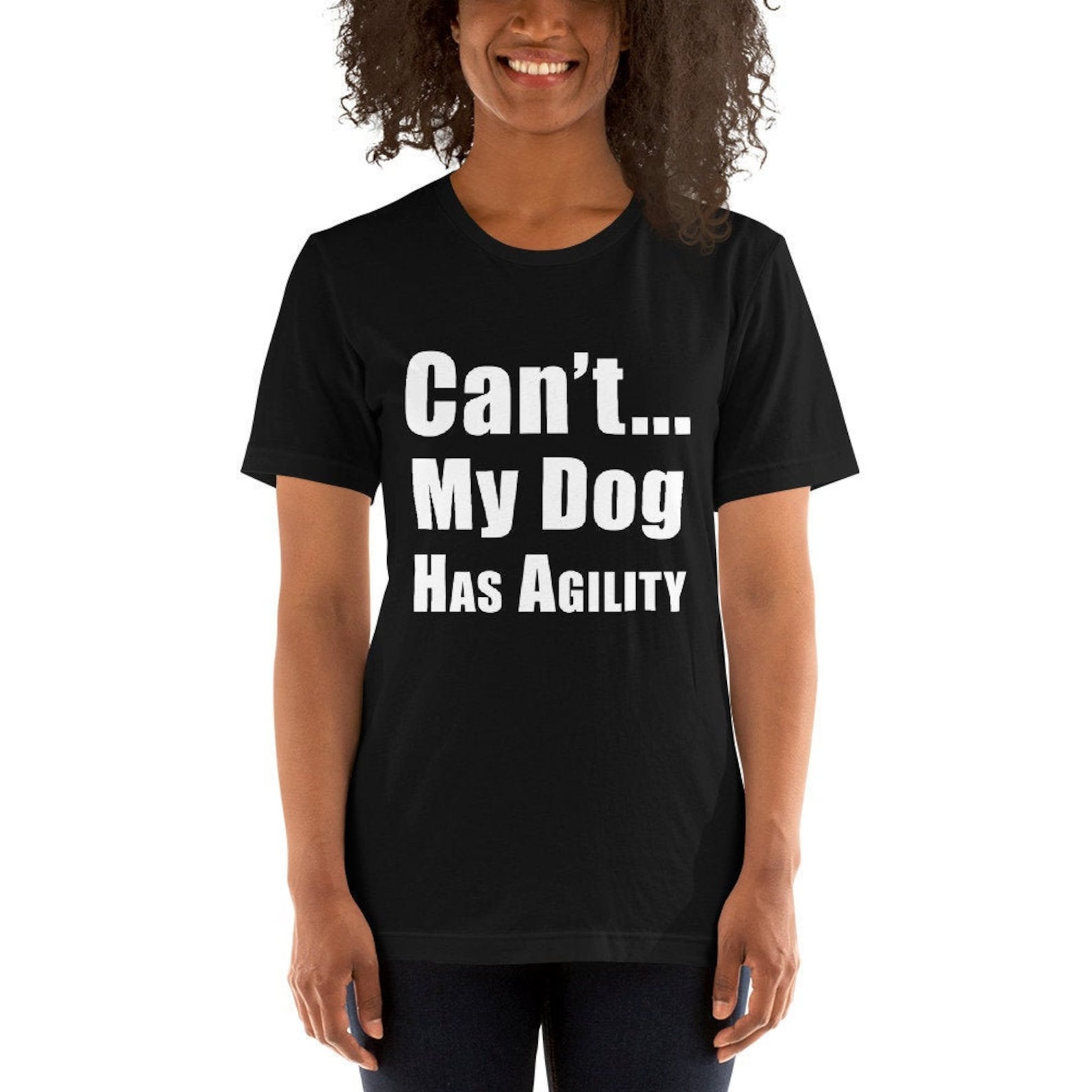Dog Agility Tshirt Agility Dog Apparel Can't My Dog - Etsy