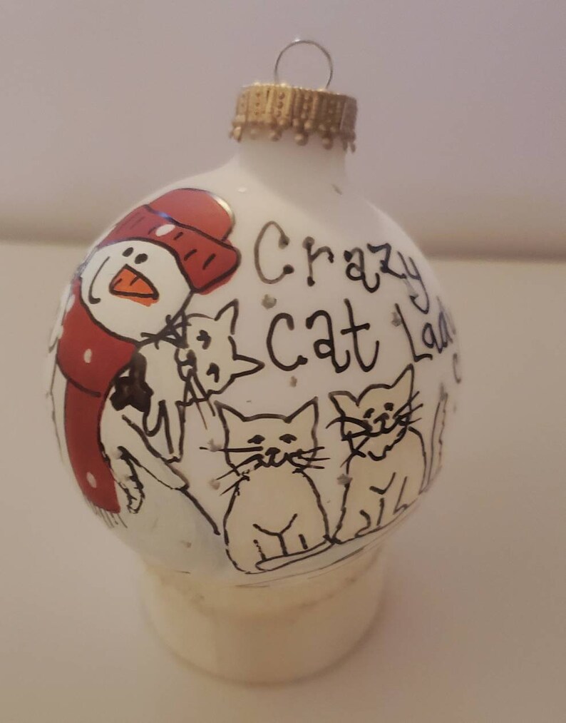 Crazy Cat Lady Ornament - Personalized Custom Ornament - Cat Mom ...
