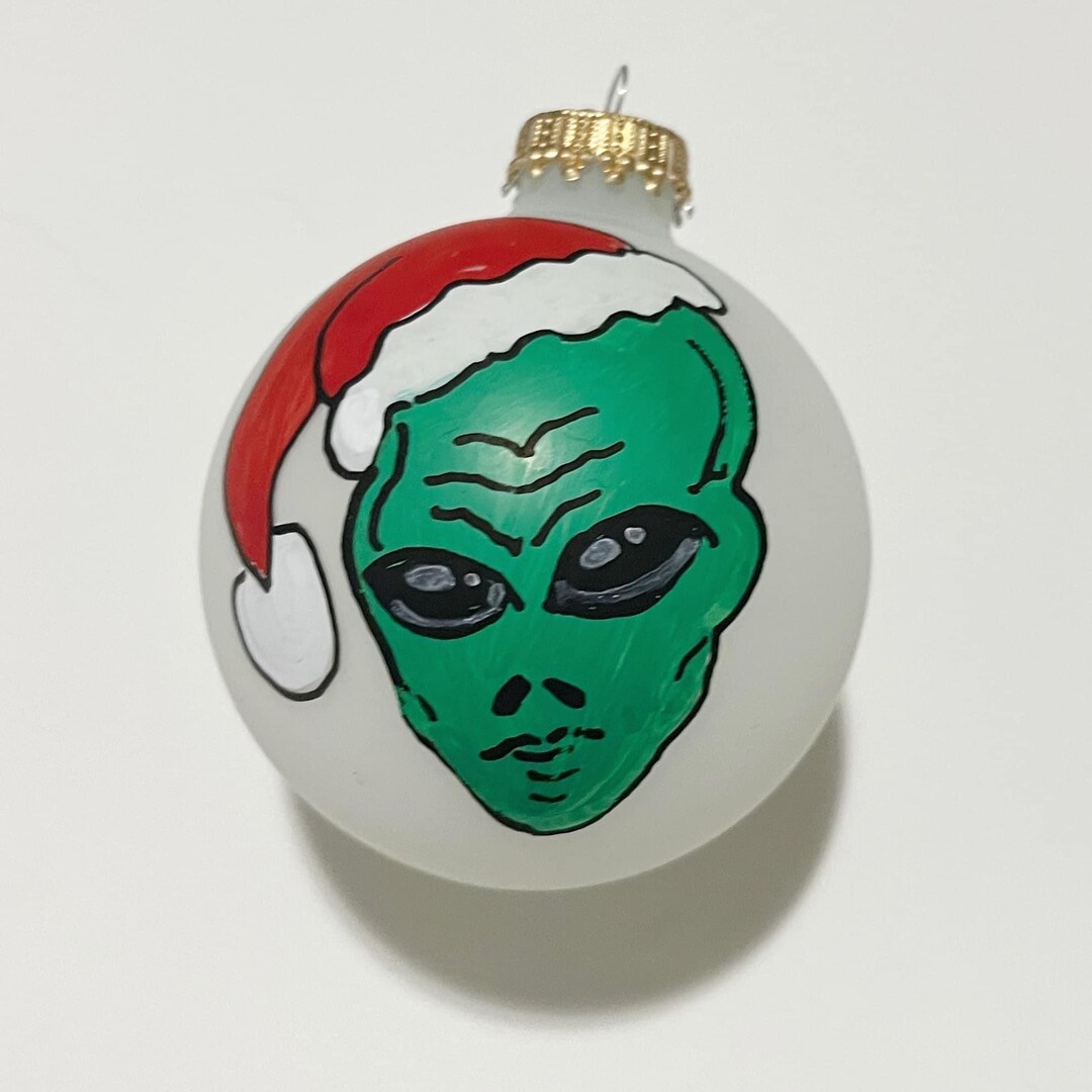 Alien Personalized Christmas Ornament, Extra Terrestrial Ornament ...