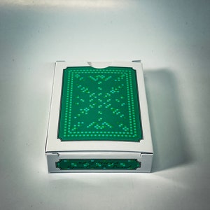 Modern 8-BIT Green and Blue Playing Cards Retro Pixel, Traditional ...