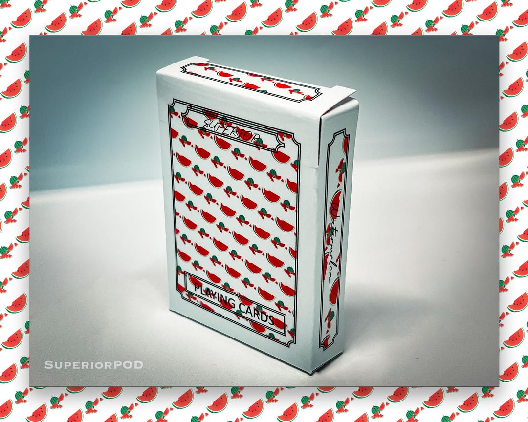 WATERMELON Playing Cards, Summer Playing Cards, Watermelon Card Deck ...