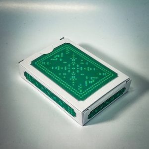 Modern 8-BIT Green and Blue Playing Cards Retro Pixel, Traditional ...
