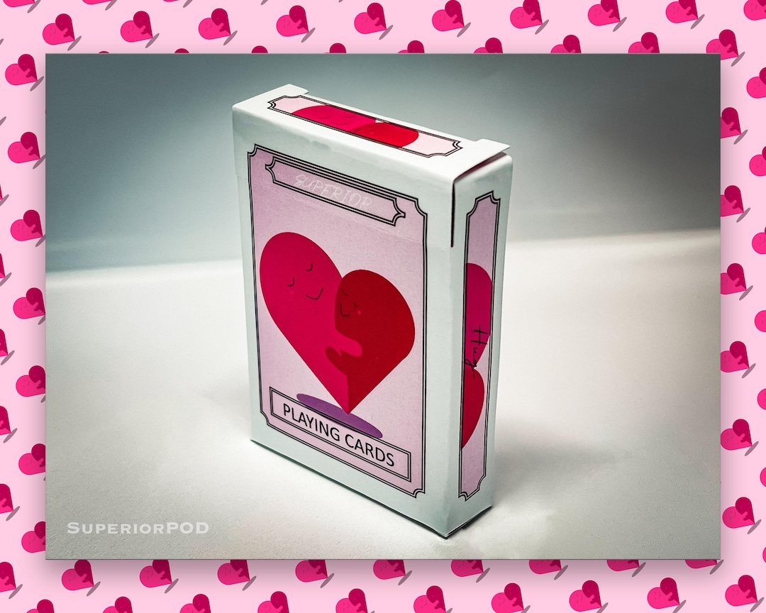 HUG Playing Cards, Heart Playing Cards, Love Playing Cards, Love Card ...