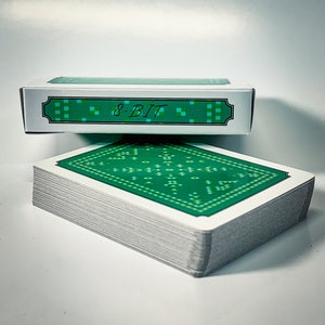 Modern 8-BIT Green and Blue Playing Cards Retro Pixel, Traditional ...