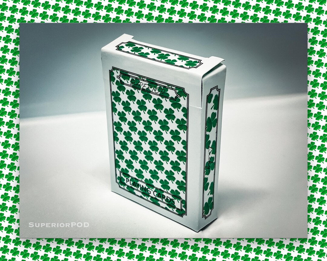 LUCKY Playing Cards, Shamrock Playing Cards, Clover Playing Cards ...