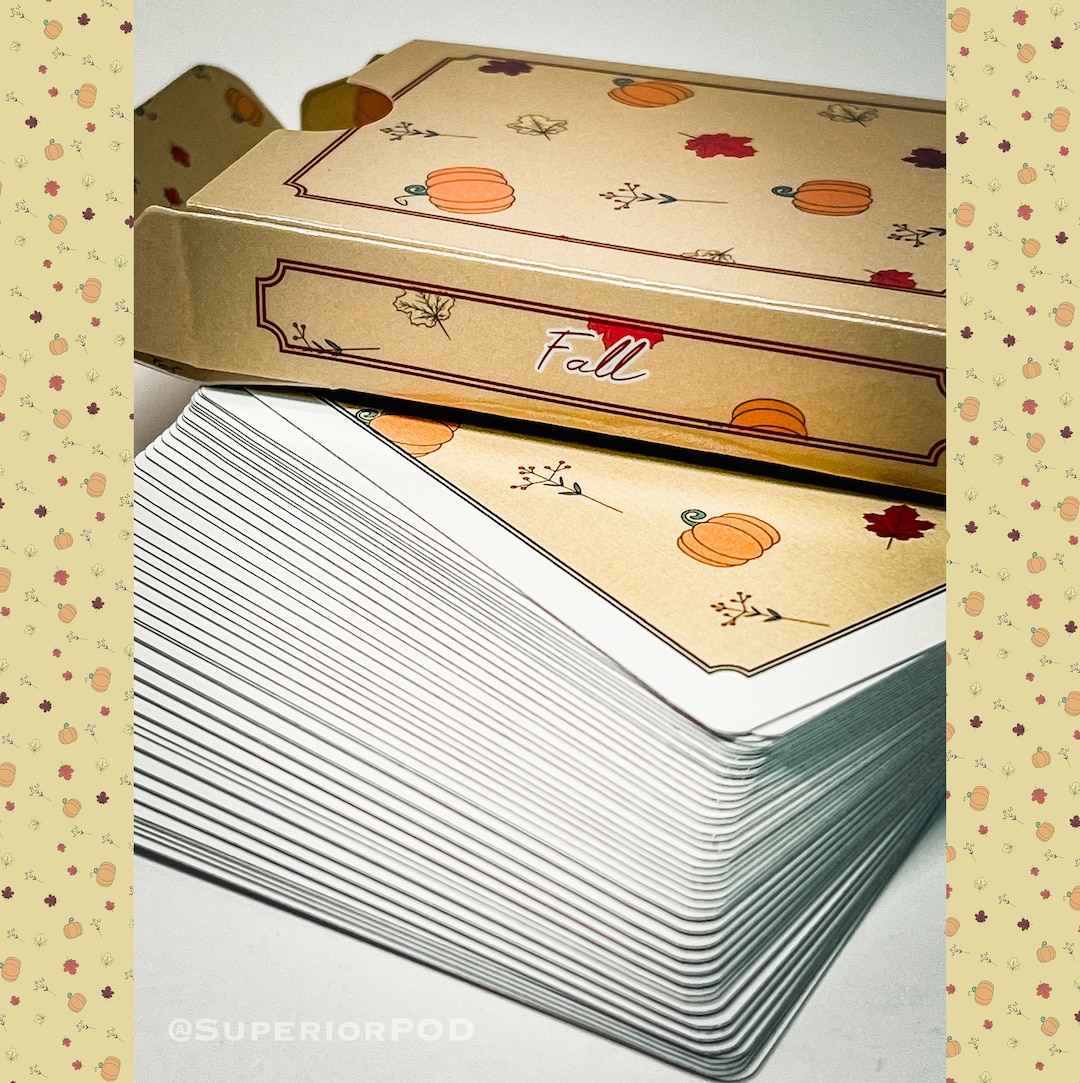 FALL Playing Cards, Autumn Playing Cards, Fall Themed Gifts ...