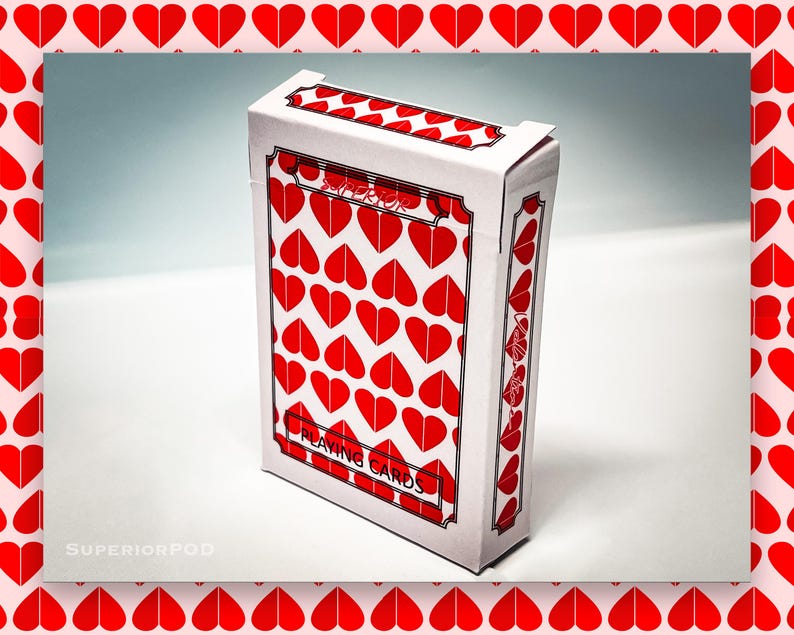 VALENTINE Playing Cards, Heart Playing Cards, Love Playing Cards, Heart ...