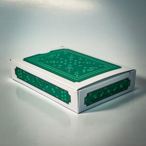 Modern 8-BIT Green and Blue Playing Cards Retro Pixel, Traditional ...
