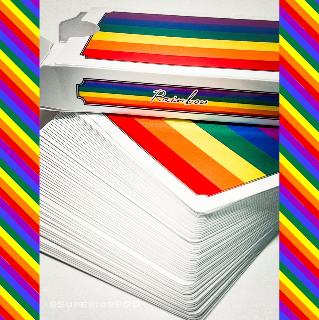 RAINBOW Playing Cards, Pride Playing Cards, Rainbow Gift, Pride Gifts ...