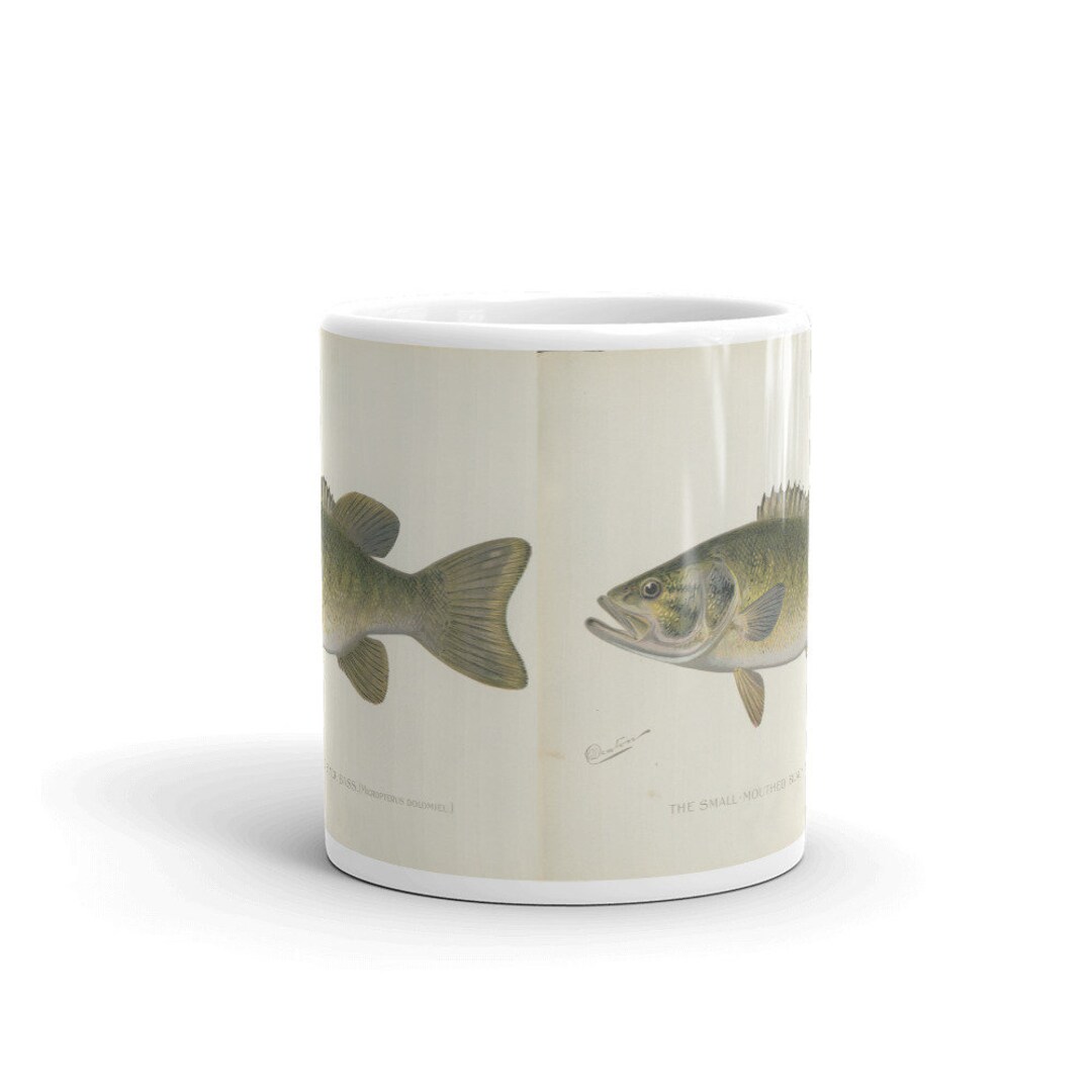 Fish Coffee Mug Small Mouth Bass Mug Wild Life Gift for Mum Coffee Cup ...