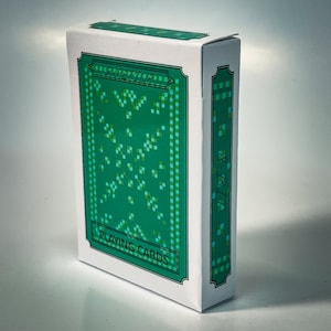 Modern 8-BIT Green and Blue Playing Cards Retro Pixel, Traditional ...