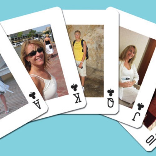 Personalized Playing Cards WATERPROOF/TEAR-PROOF With Clear - Etsy